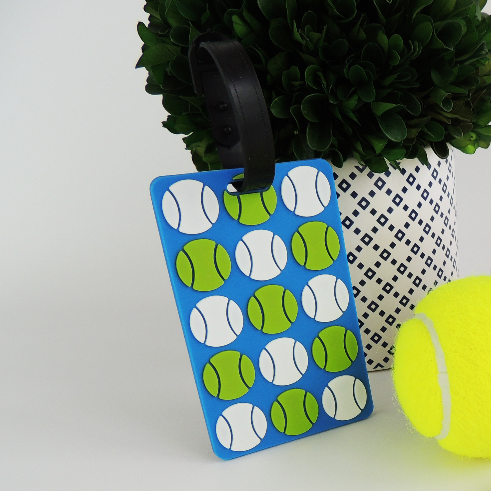 Tennis Balls Tennis Bag Tag | Racquet Inc