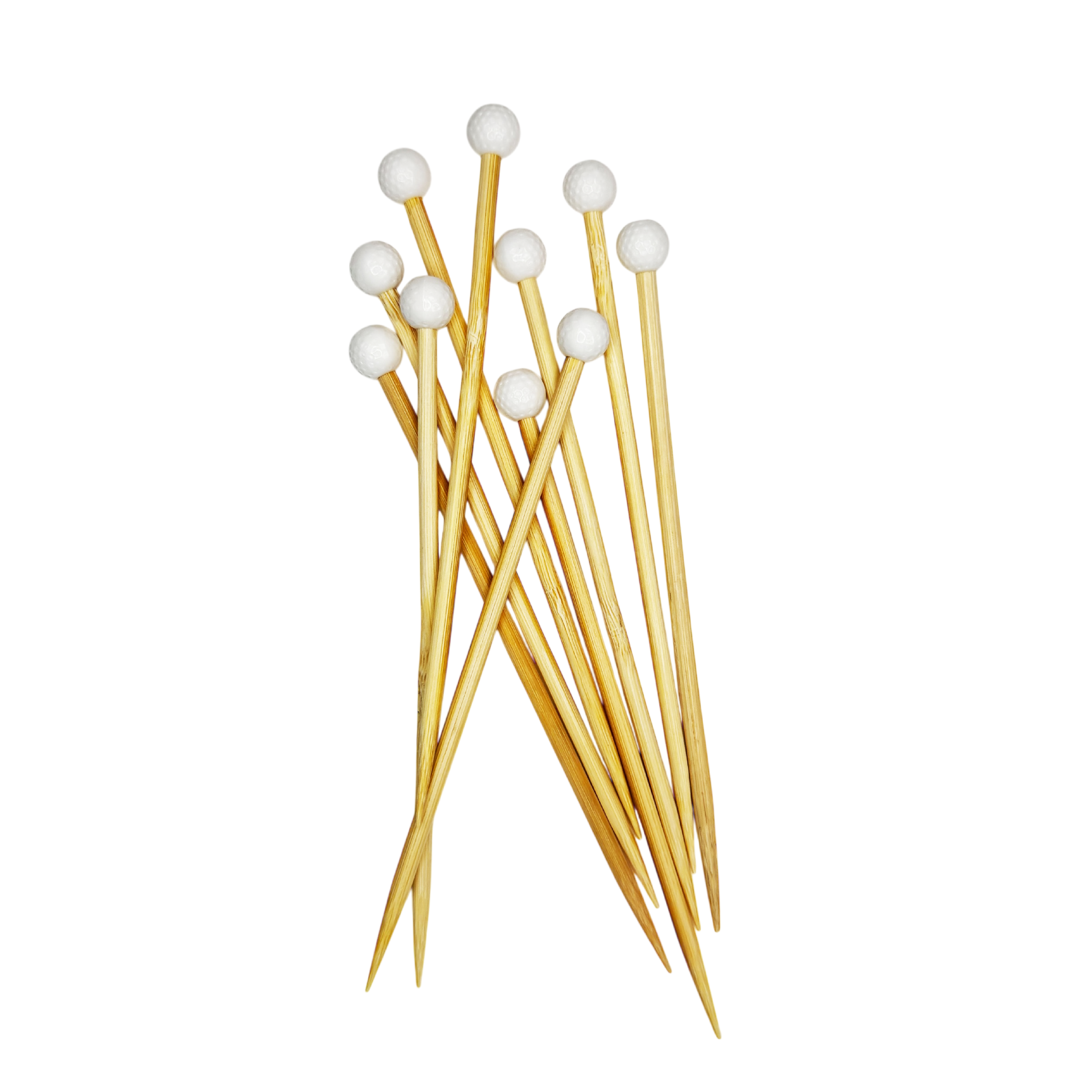 Golf Ball Cocktail Picks (20-Pack) | Racquet Inc