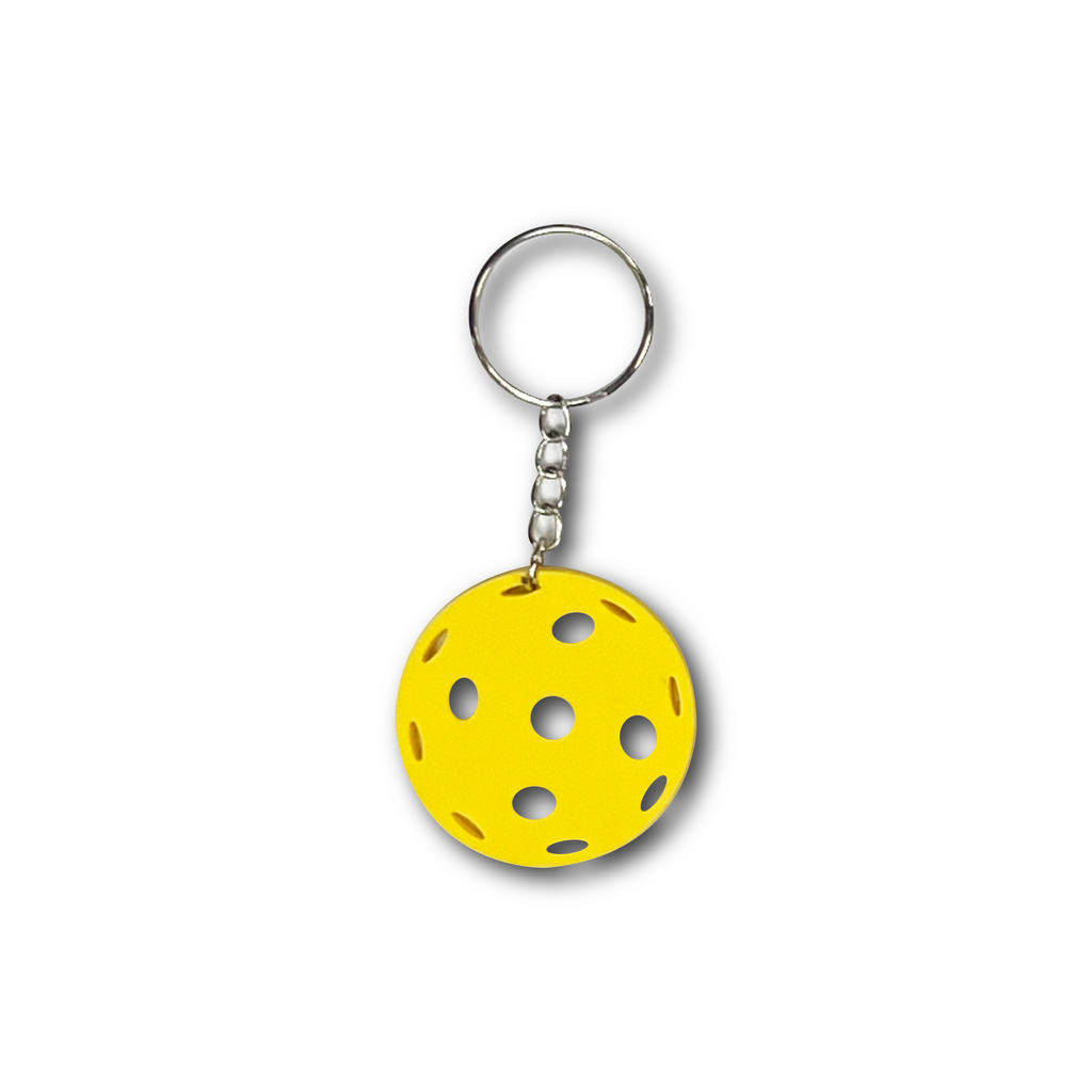 Pickleball Keychain - Yellow – Racquet Inc Pickleball Keychain - Yellow ...