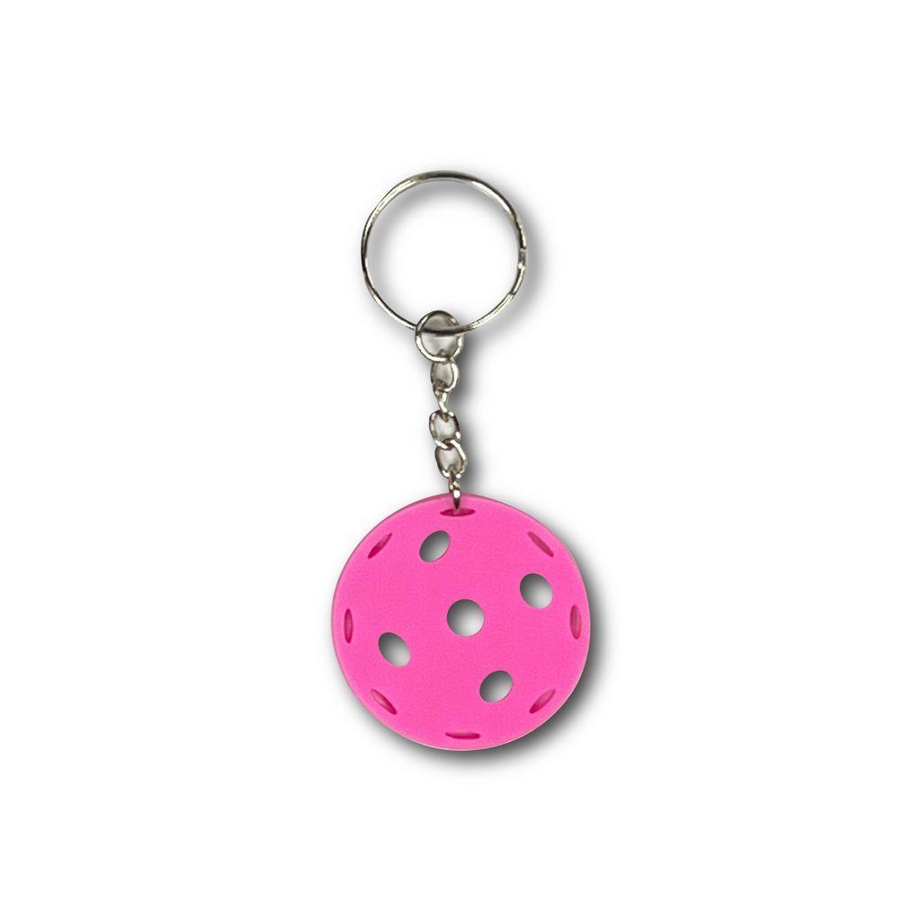 Pickleball Keychain - Pink – Racquet Inc Pickleball Keychain - Pink ...